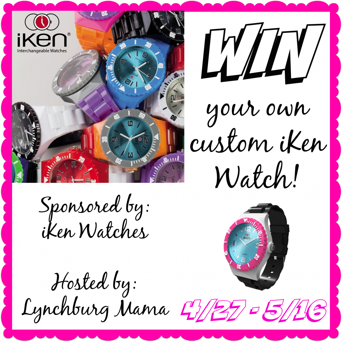 iKen Custom Watch Giveaway - Bragging Mommy