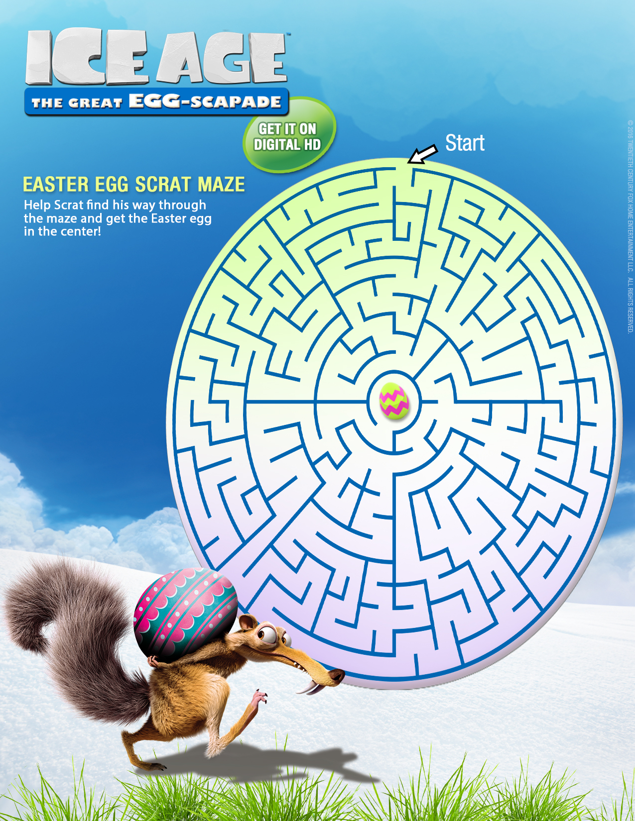 Ice Age: The Great Egg-scapade Digital HD iTunes Code Giveaway ...
