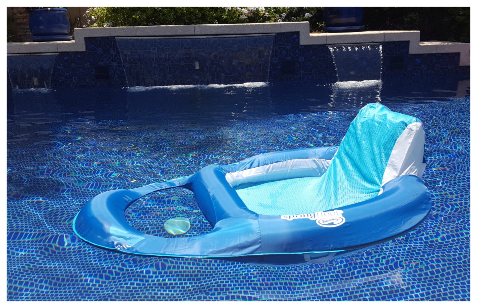 Relaxing in the Pool this Summer with the SwimWays Spring Float ...