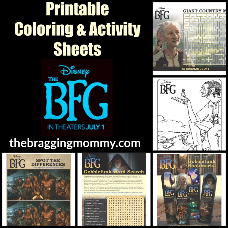 Disney's The BFG Printable Coloring and Activity Sheets! #TheBFG ...
