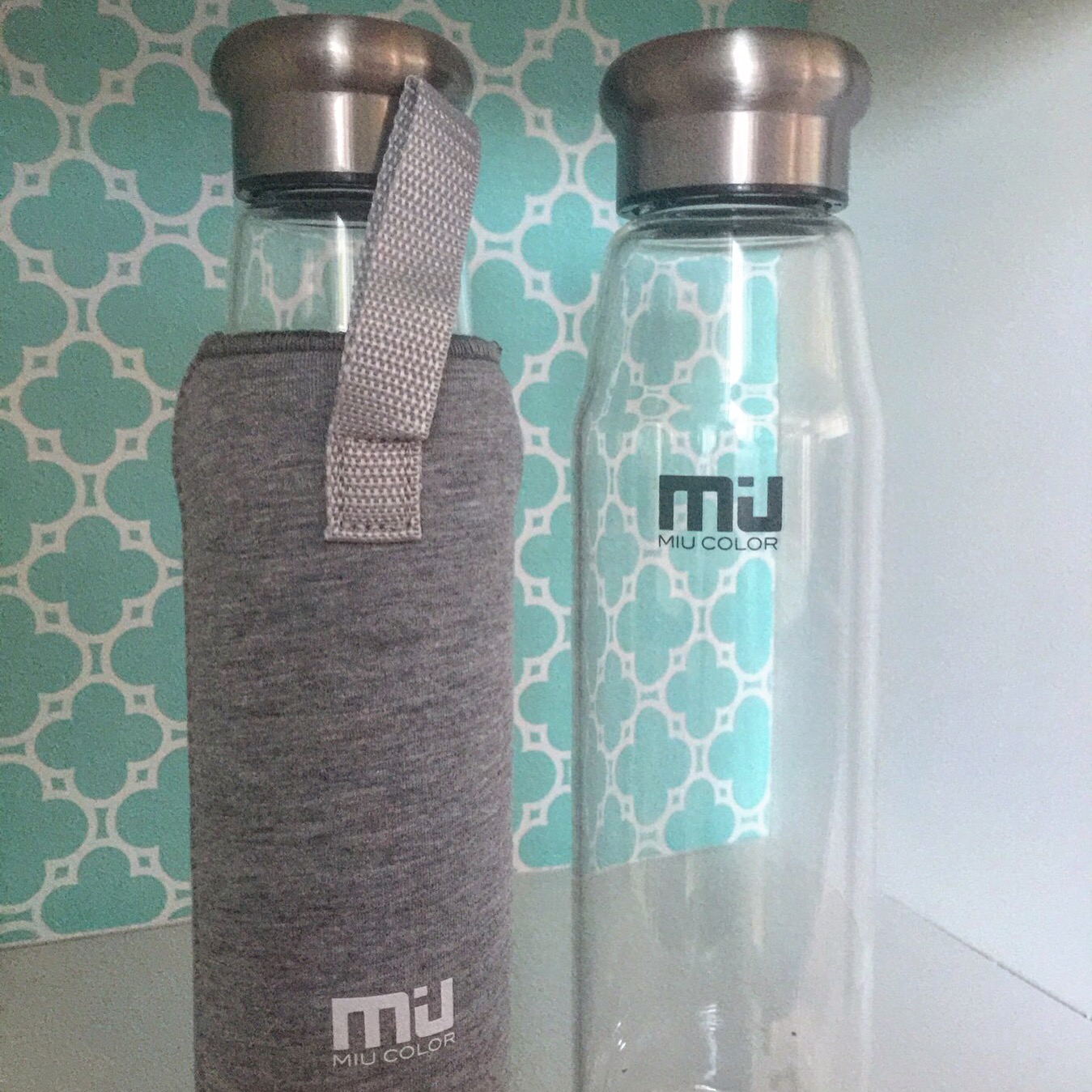 Stylish, Sleek & Healthy~MIU COLOR Glass Water Bottle Review - Bragging ...