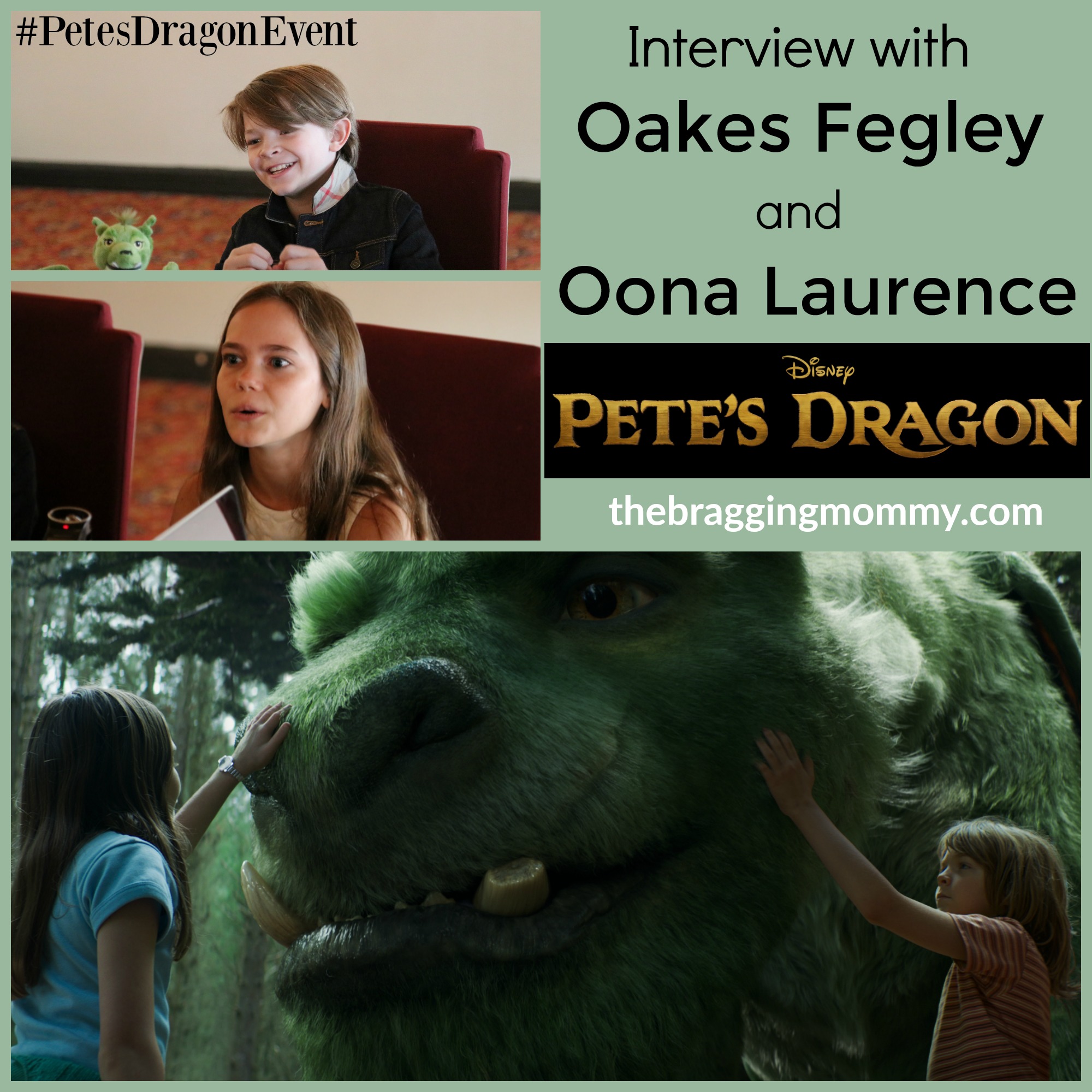 Talking Pete’s Dragon with Oakes Fegley “Pete” & Oona Laurence “Natalie ...