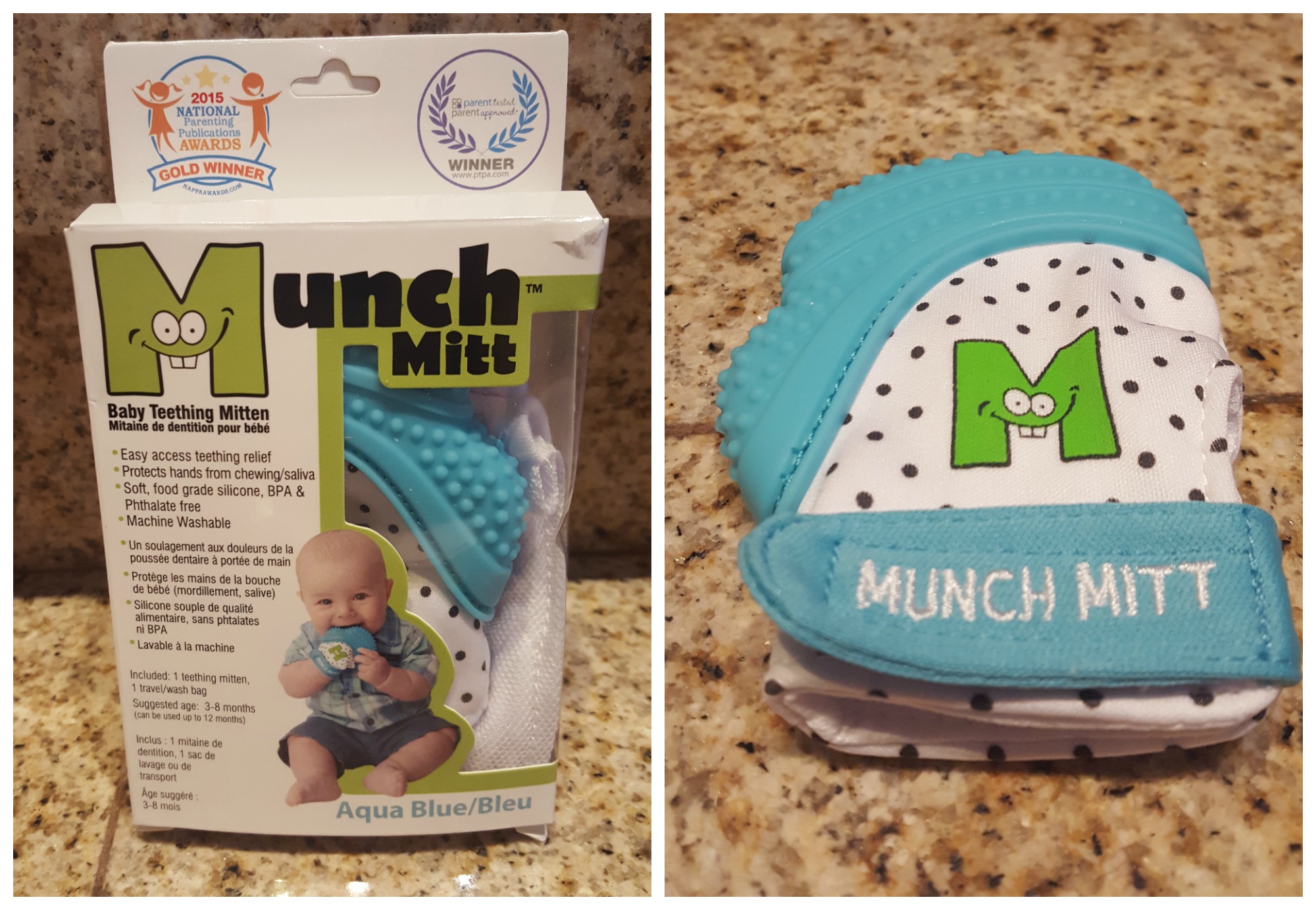 A Hands Free Way to Keep Baby Happy ~ Munch Mitt Baby Teething Mitten ...
