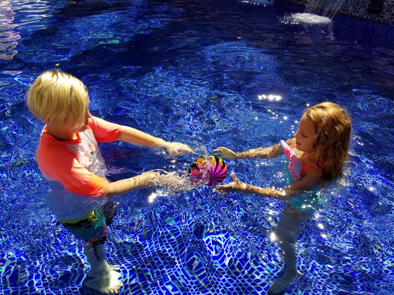 Summer Fun in the Pool! Watermelon Ball JR Review - Bragging Mommy