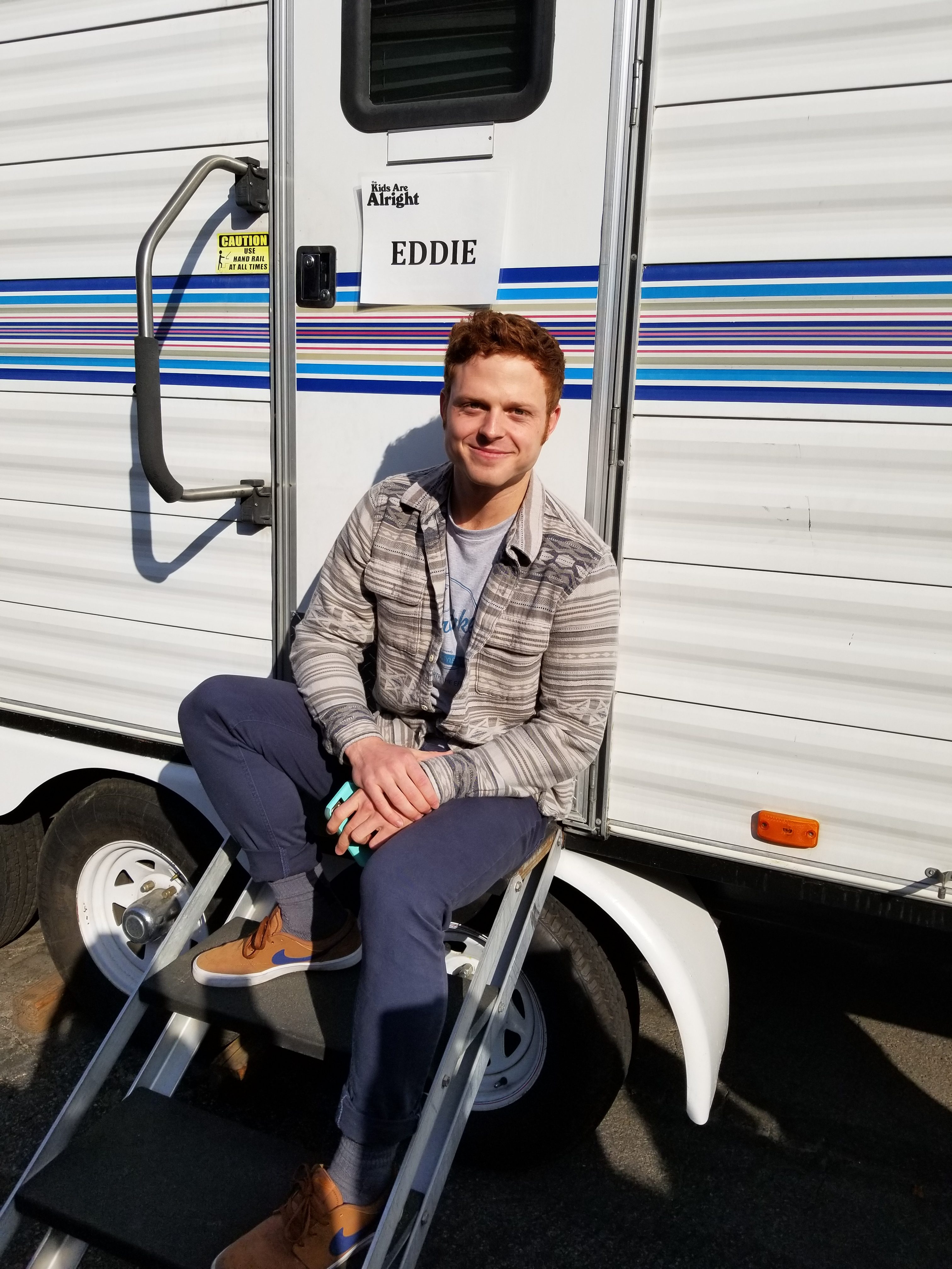 On The Set of The Kids Are Alright with Caleb Foote "Eddie" # ...