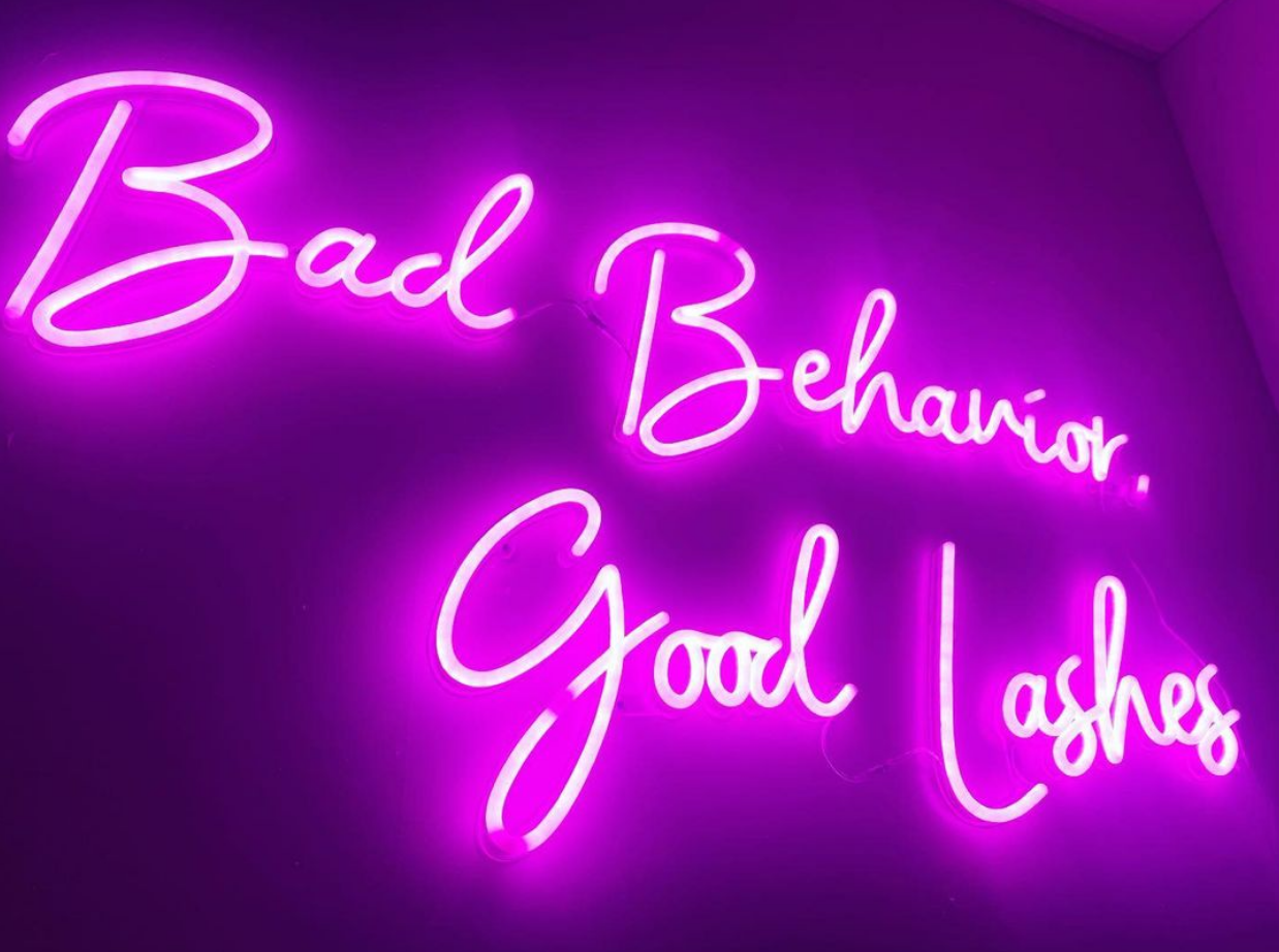 Create Purple LED Name Sign For Bright Lighting - Bragging Mommy