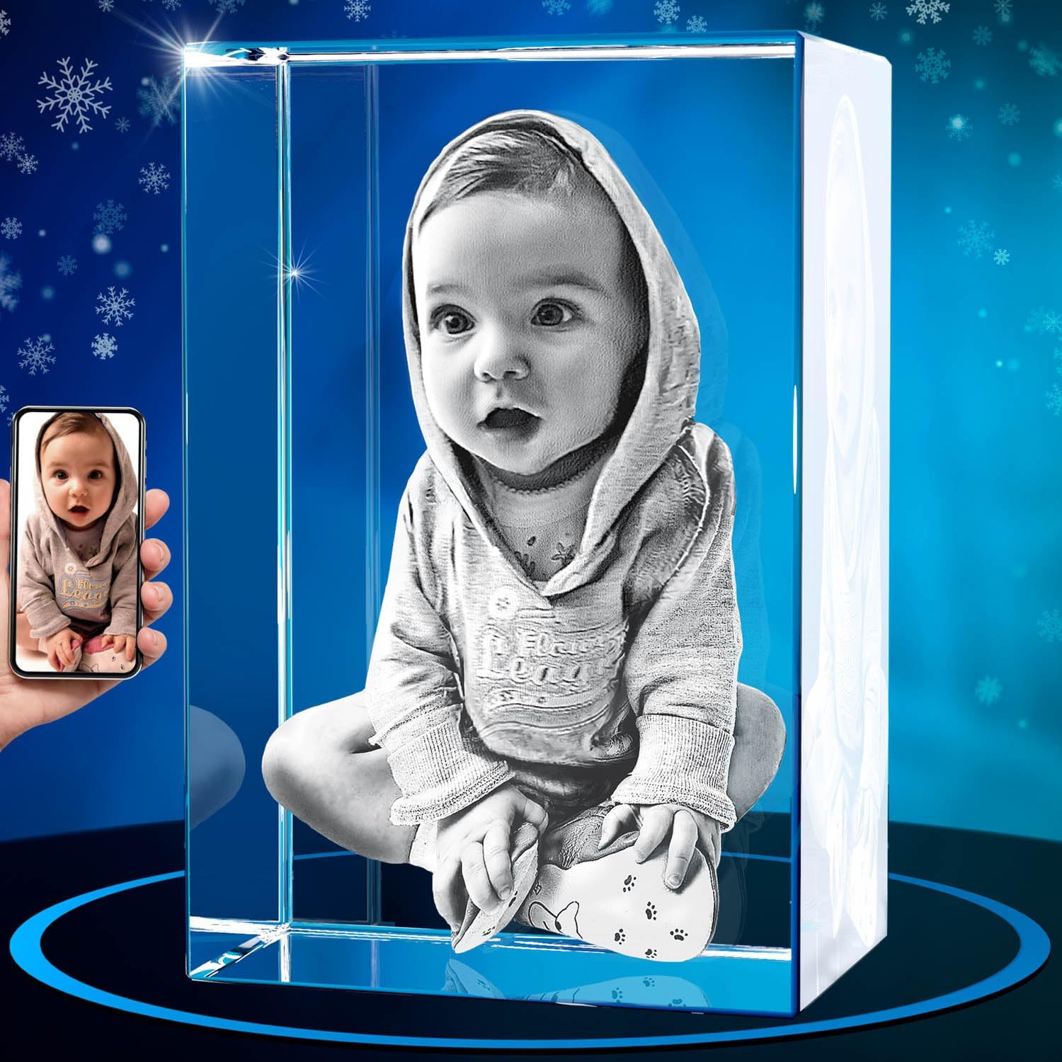 Engraved Rectangle 3D Crystal. A Timeless Gift of Memories - Bragging Mommy