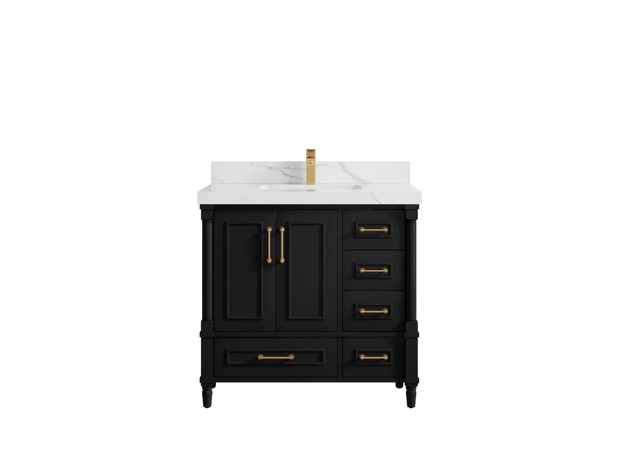 Black Bathroom Vanity with Sink: Enhance Your Bathroom's Elegance ...