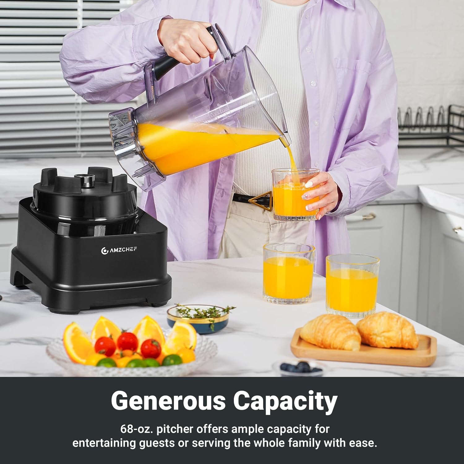 Blending is Better with the AMZCHEF 8-IN-1 Professional Blender ...